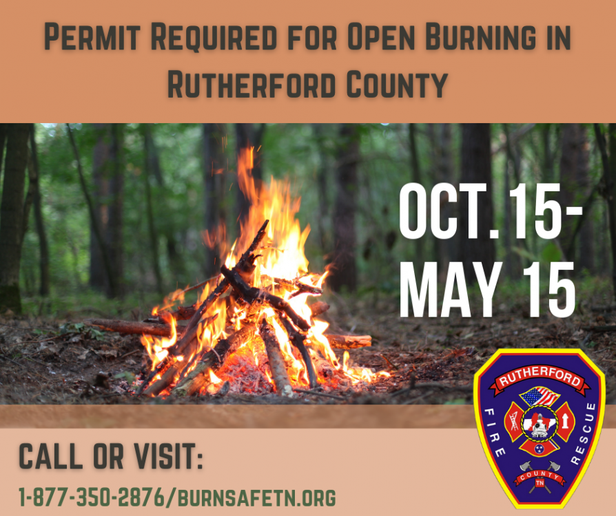 Permit required for open burning from October-May - Murfreesboro Voice